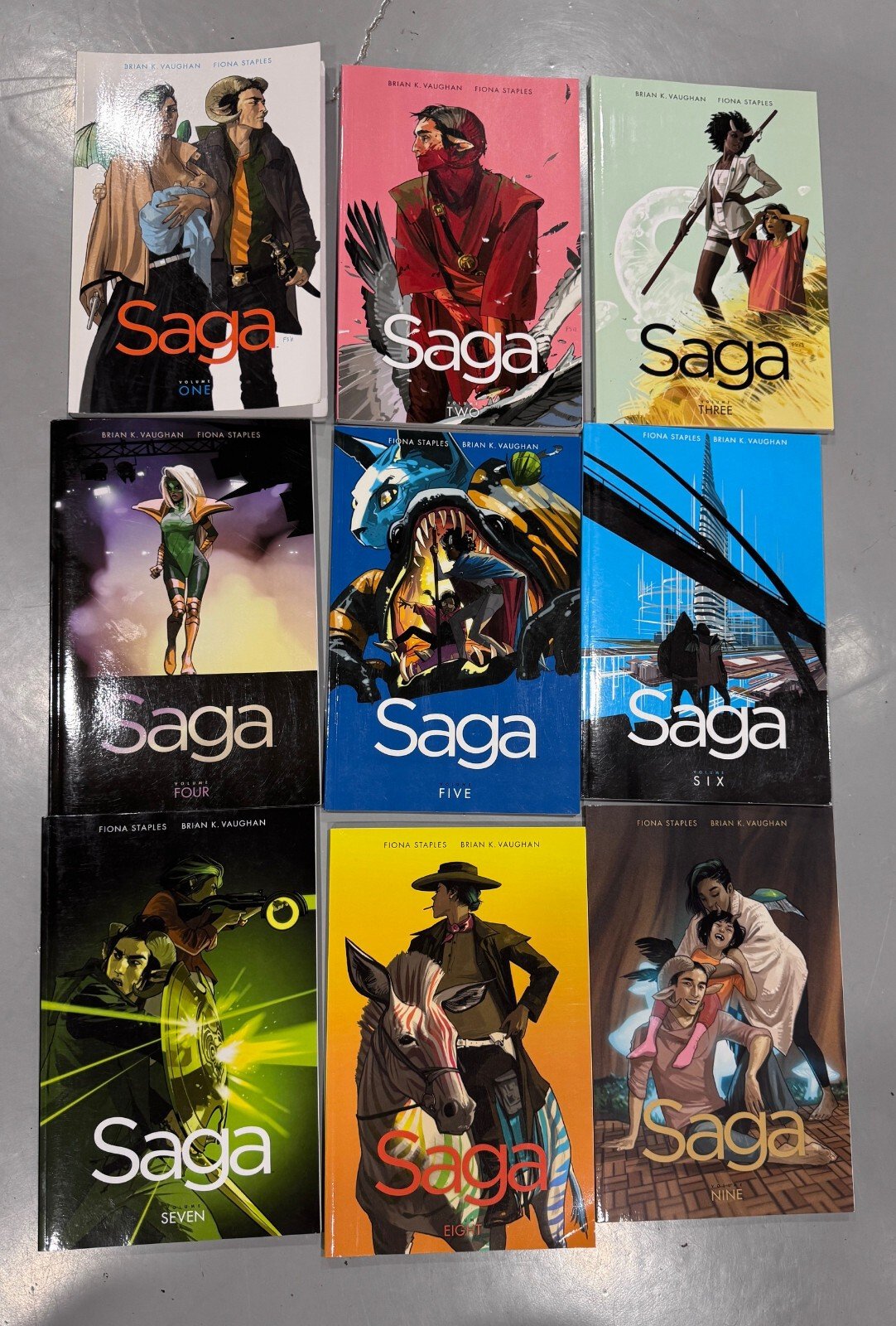 Saga Volumes 1-9 TPB Set - Complete Collection