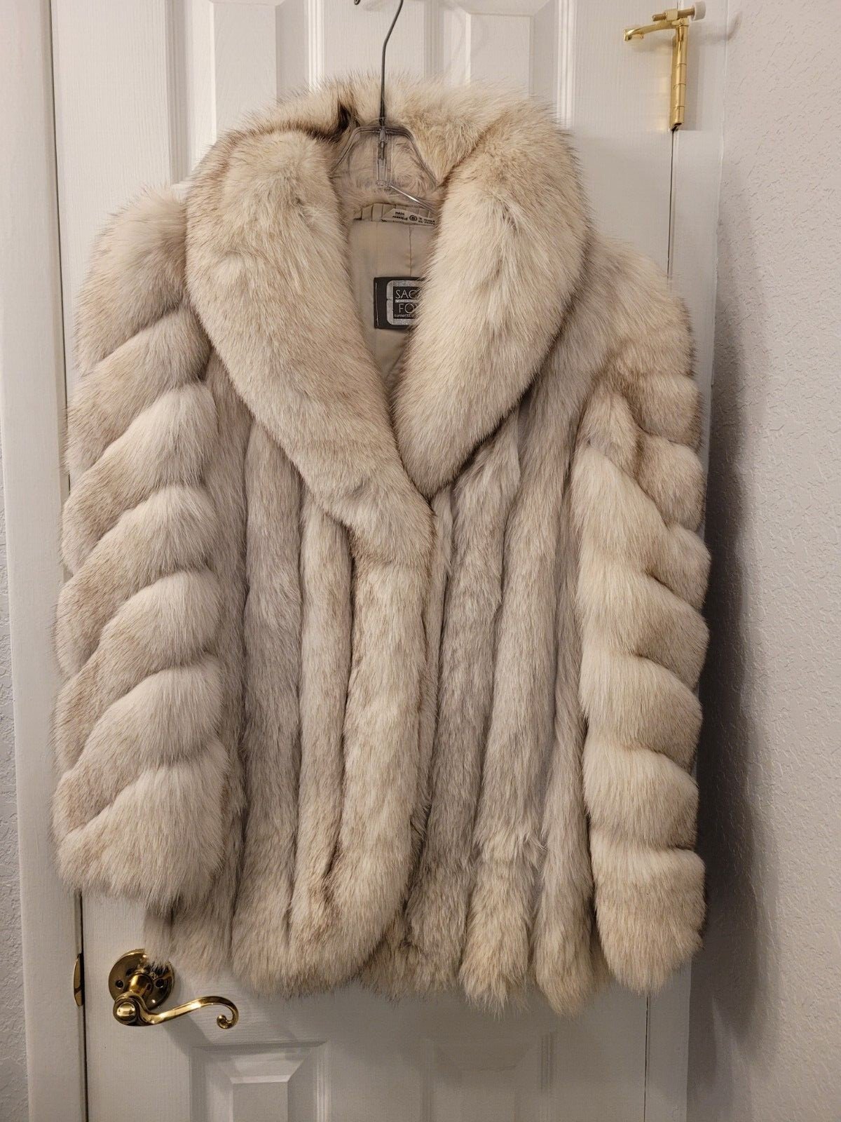 Shop Vintage Saga Blue Fox Fur Coat for Women