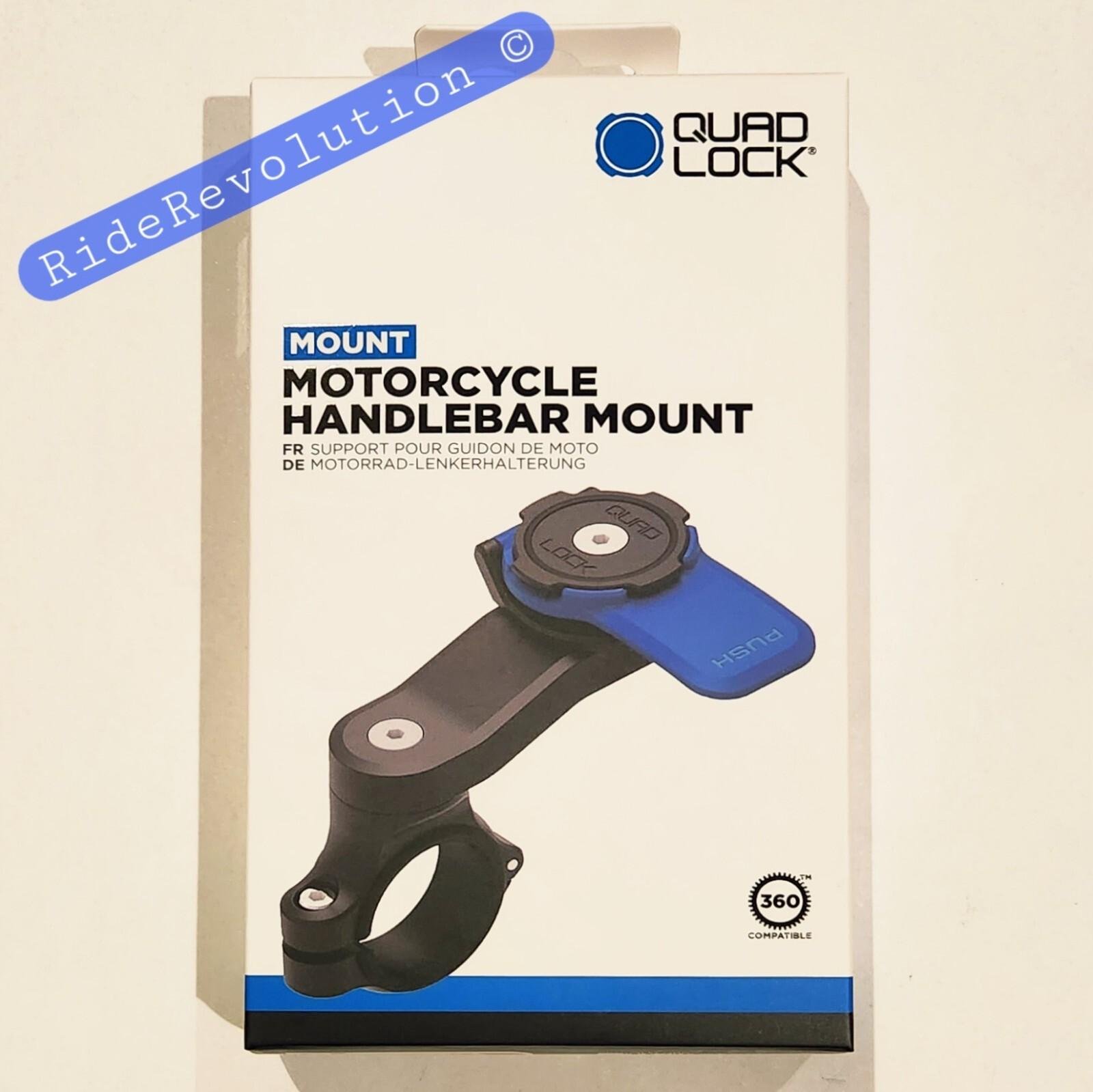 Secure Quad Lock Handlebar Mount for Motorcycles