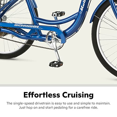 Schwinn Meridian Adult Tricycle: Beach Cruiser for Electric Bikes