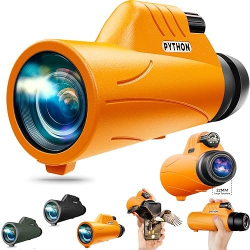 Python 10x42 Monocular: Tripod & Smartphone Ready!