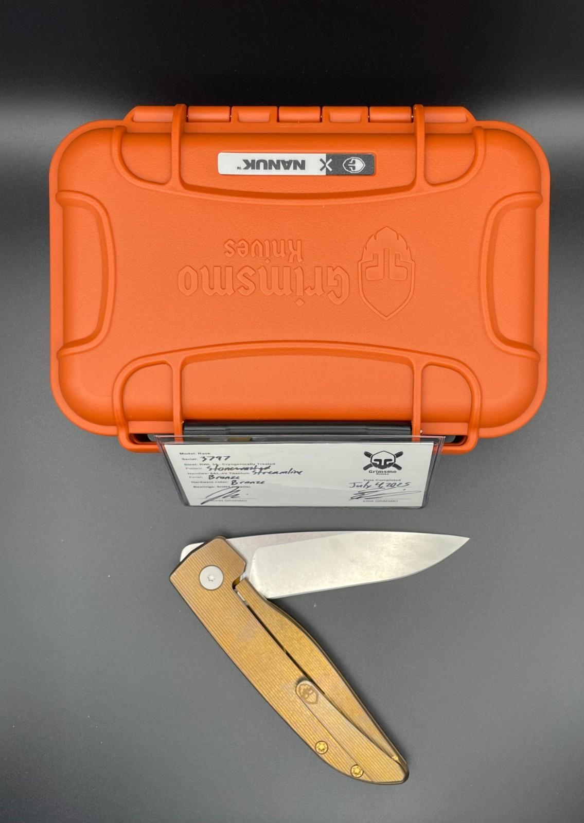 Grimsmo Rask #3797 - Bronze Streamline Knife