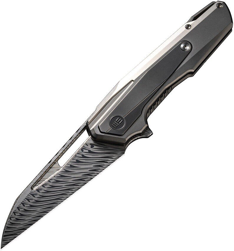We Knife Co Falcaria Framelock Damasteel Knife
