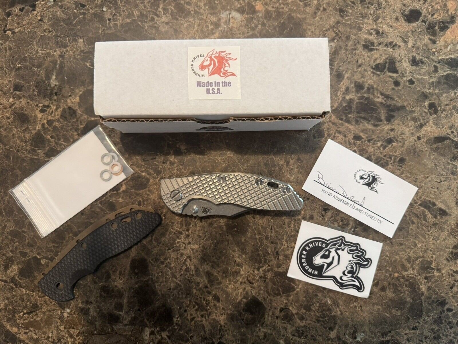 Rick Hinderer XM-18 3.5” Bowie Knife - Bronze