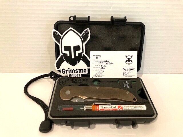 Grimsmo Norseman Knife #6039 - Bronze Stonewash Beauty