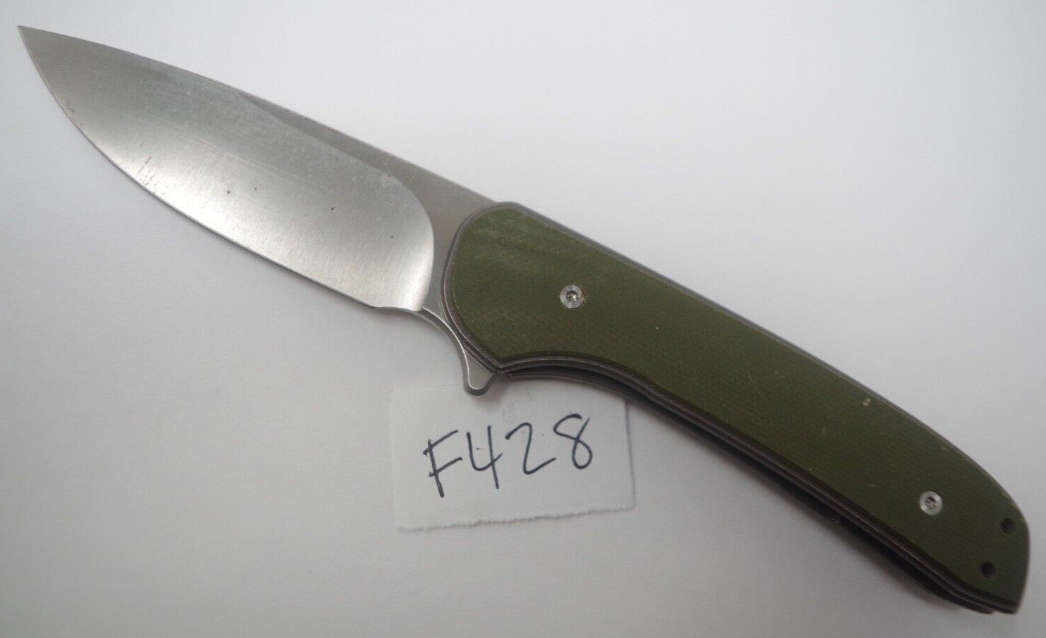 Ferrum Forge Gent Knife: S35VN Green G10 Handle