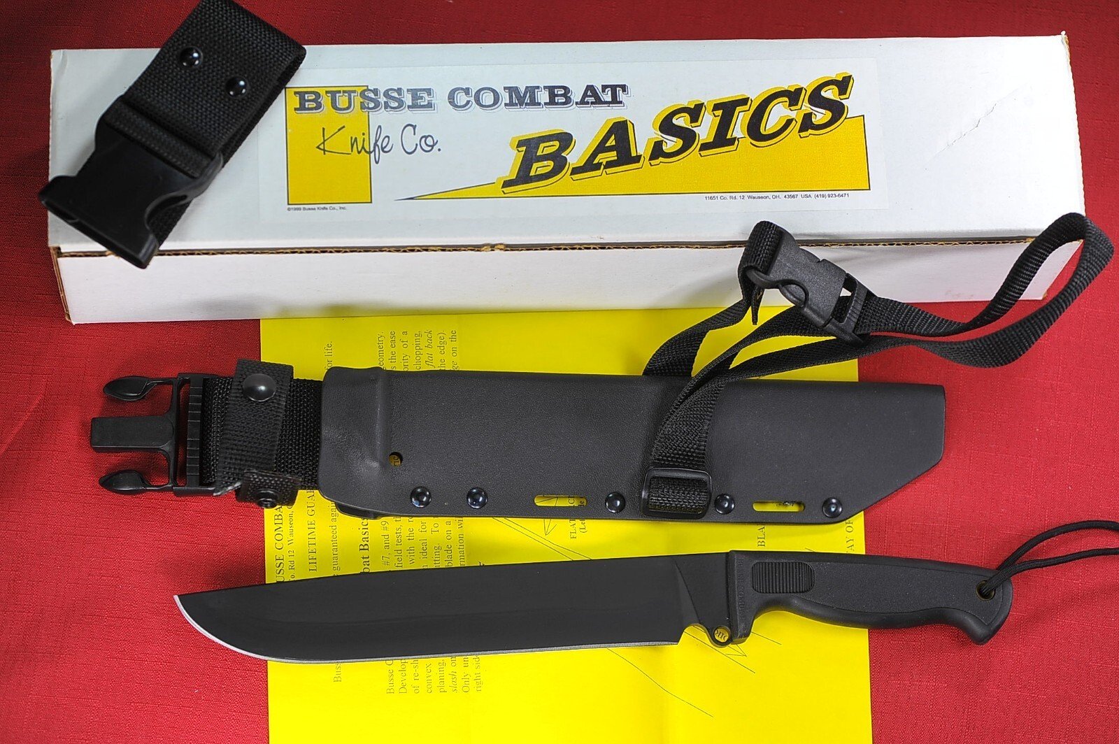 Busse Combat Basic 9 Knife - Black Coated