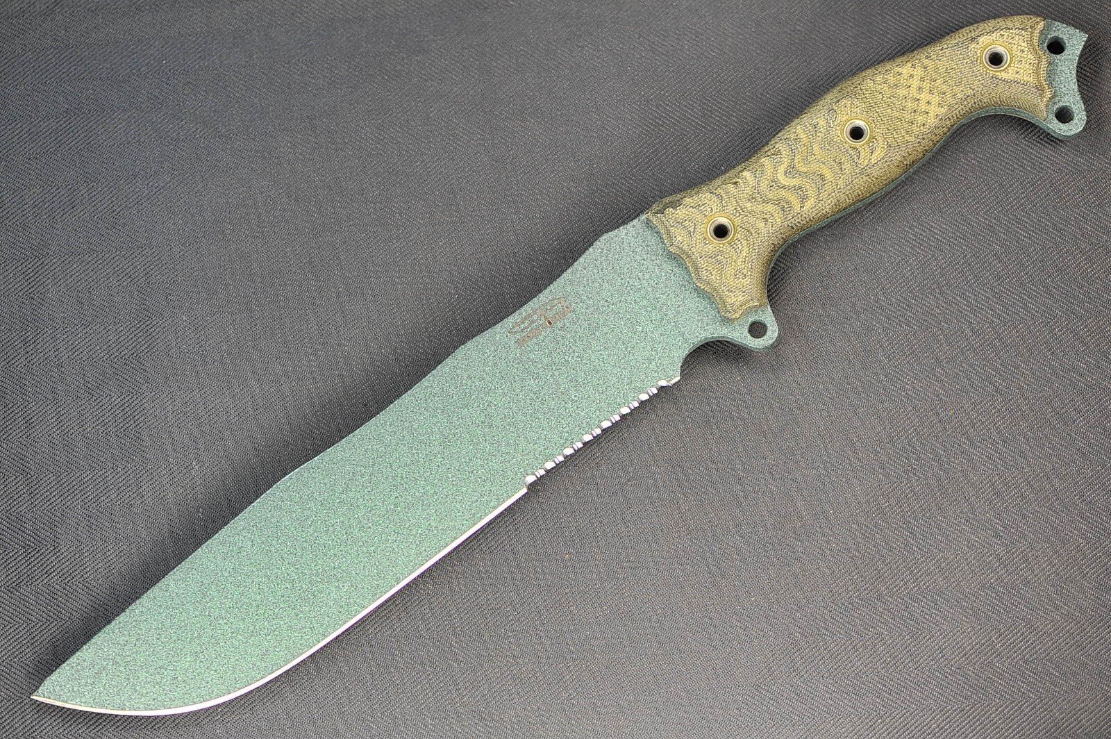 Busse Combat FBM Saber Knife - Moss Green