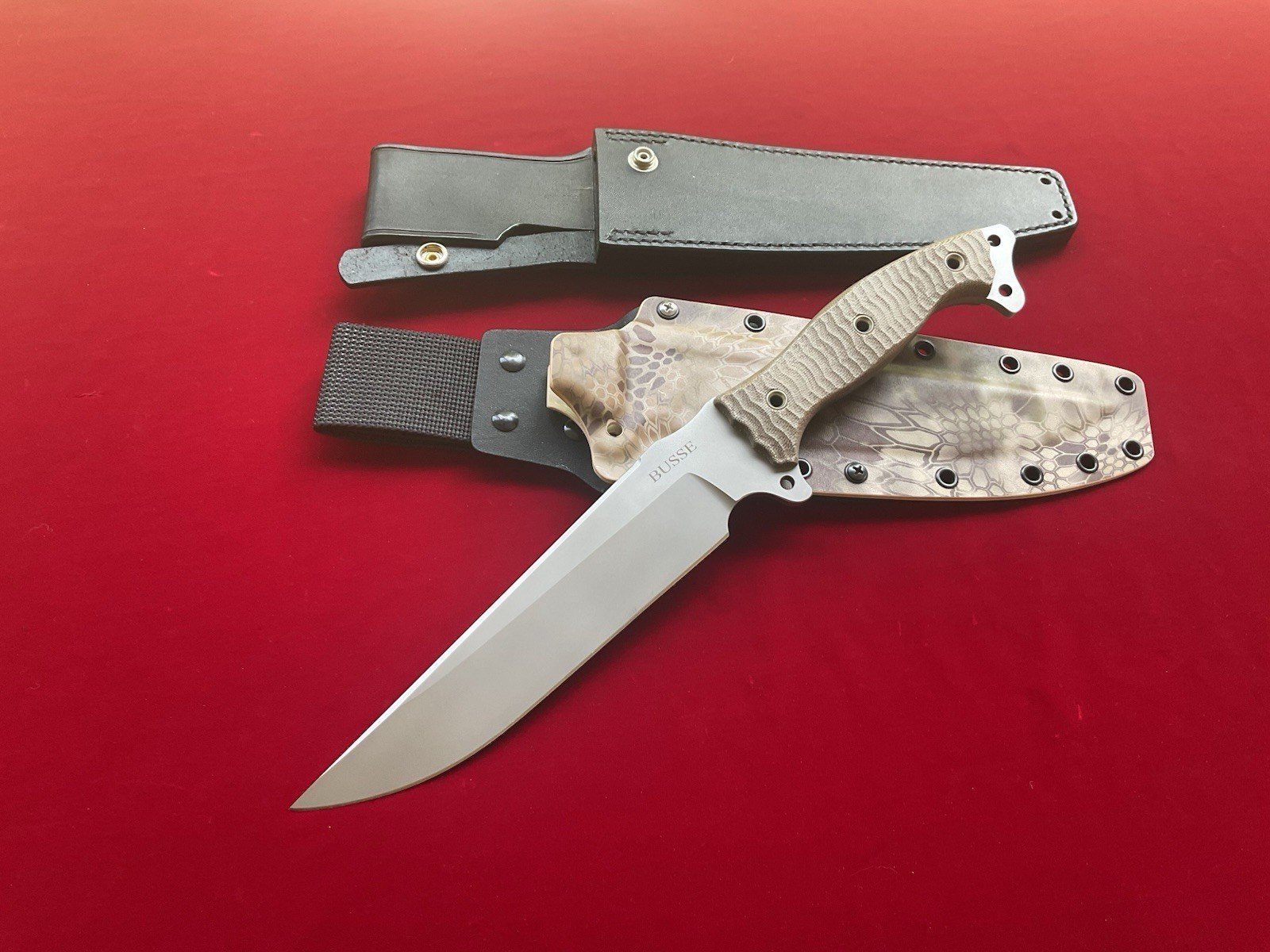 Busse Combat URGENT FURY Knife - Two Sheaths Included