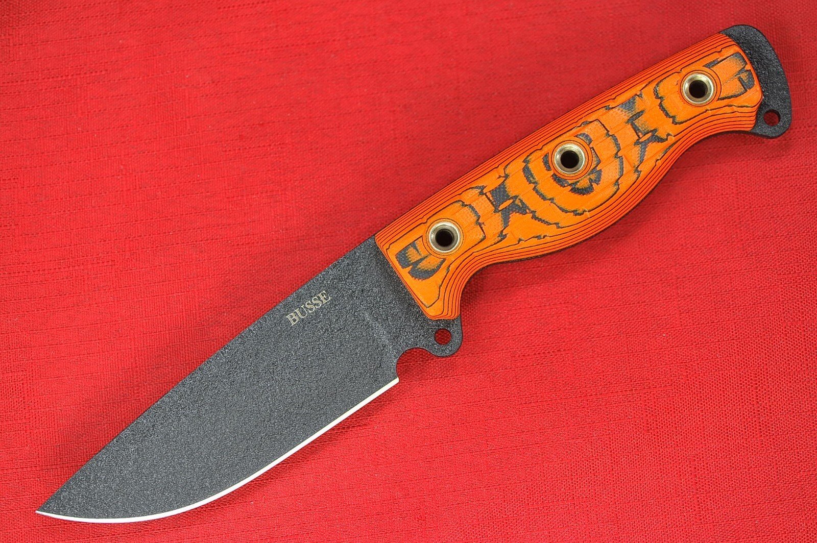 Busse Son of Badger Knife - Black & Orange