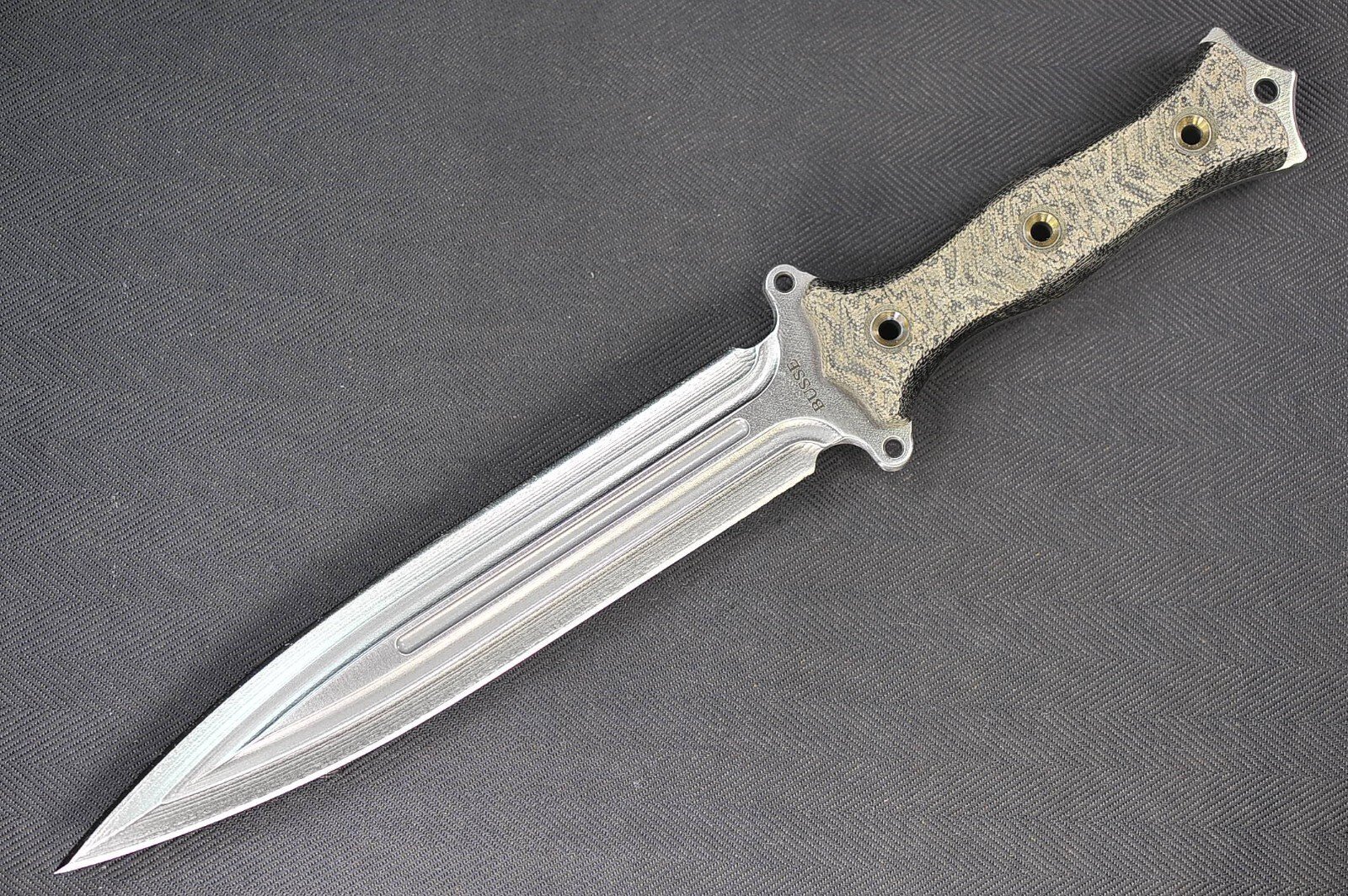 Busse Combat FMV8 Knife - Black Micarta Quality