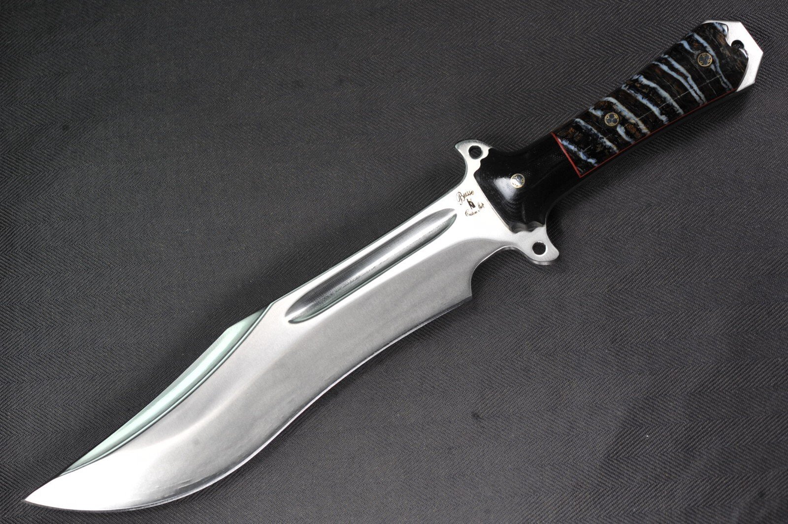 Busse Anorexic Trough Raider Knife - Satin Blade