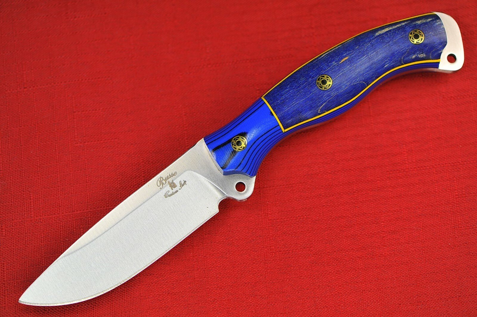 Busse Mean Street Ergo: Blue G10 Knife