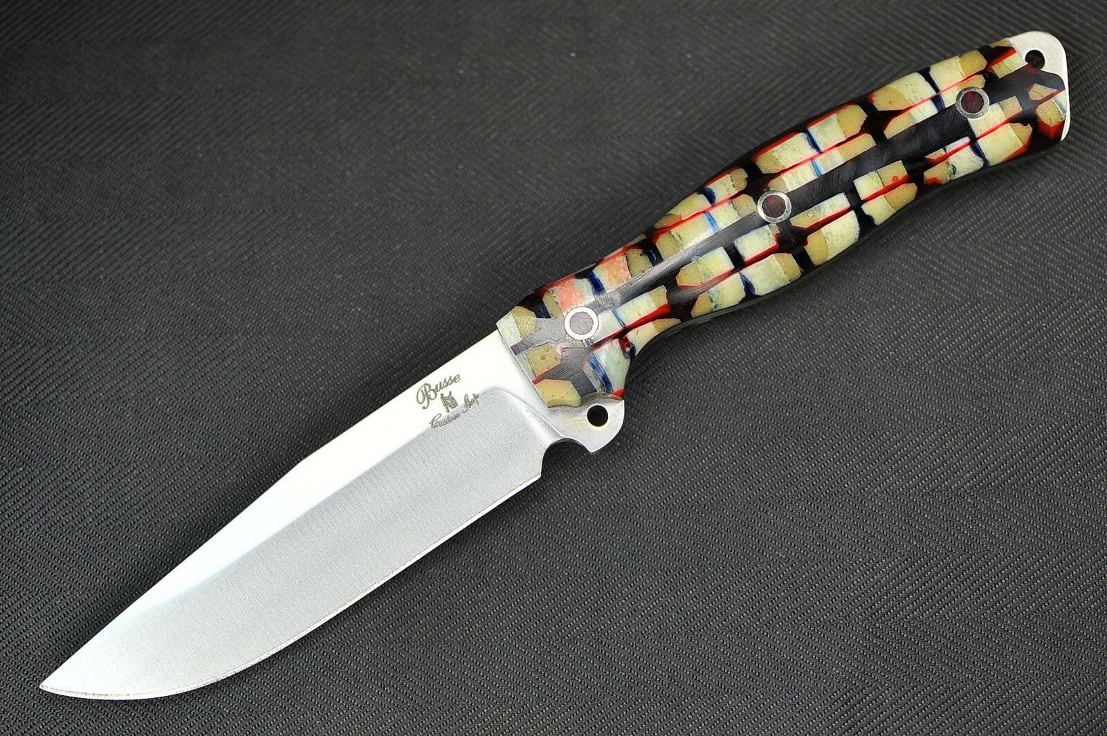 Busse Custom Son of Swat Knife - Red/Blue