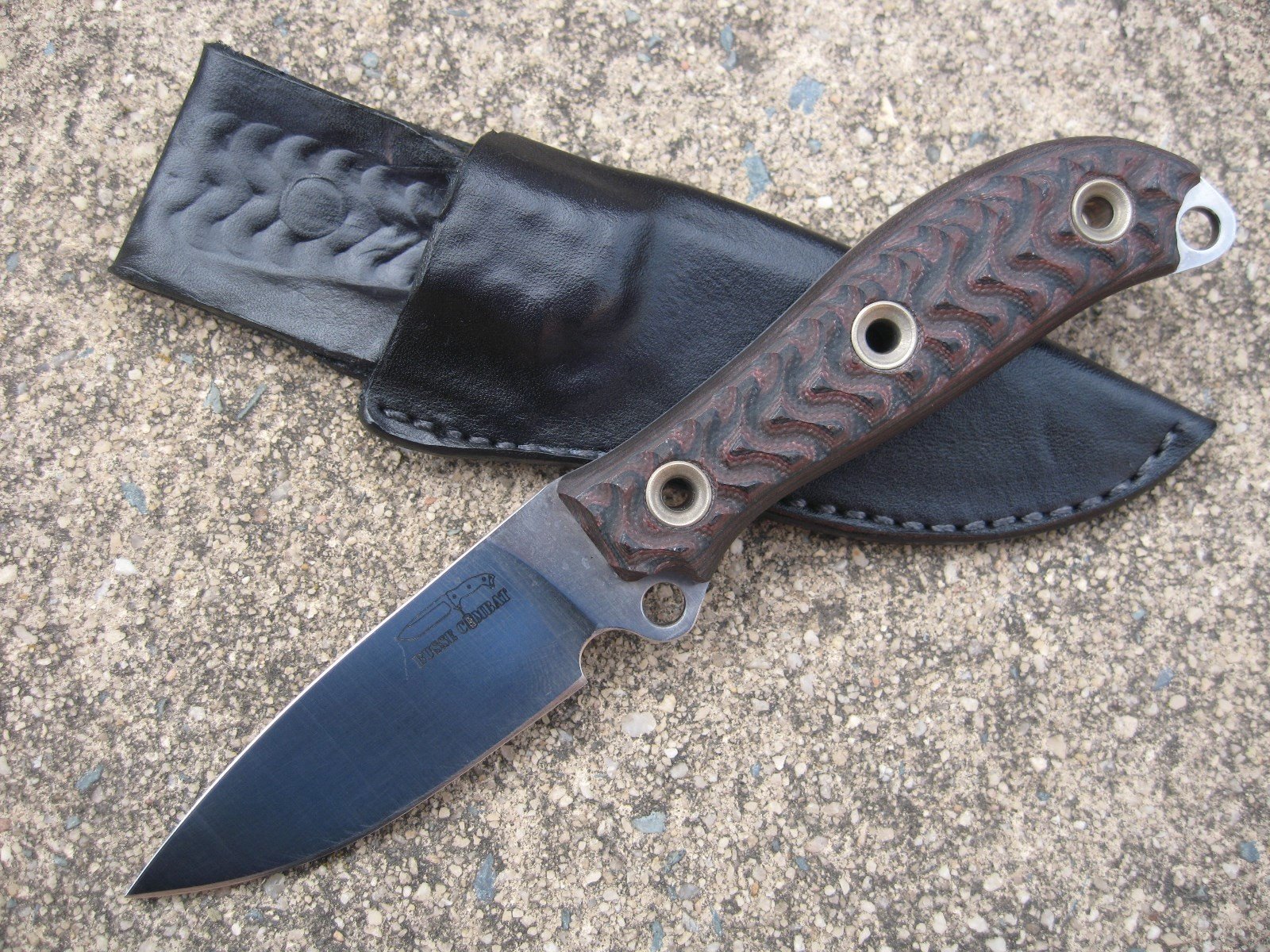 Norseman Bad Active Duty Knife with Leather Sheath