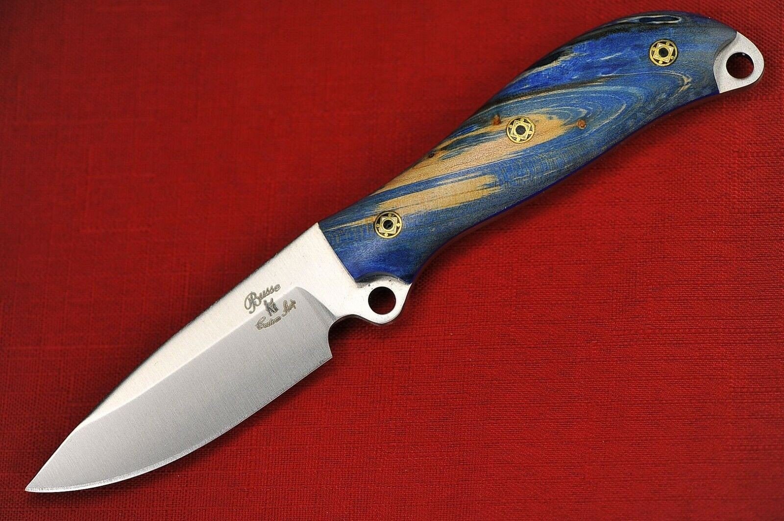 Busse Custom Active Duty Knife – Blue Handle