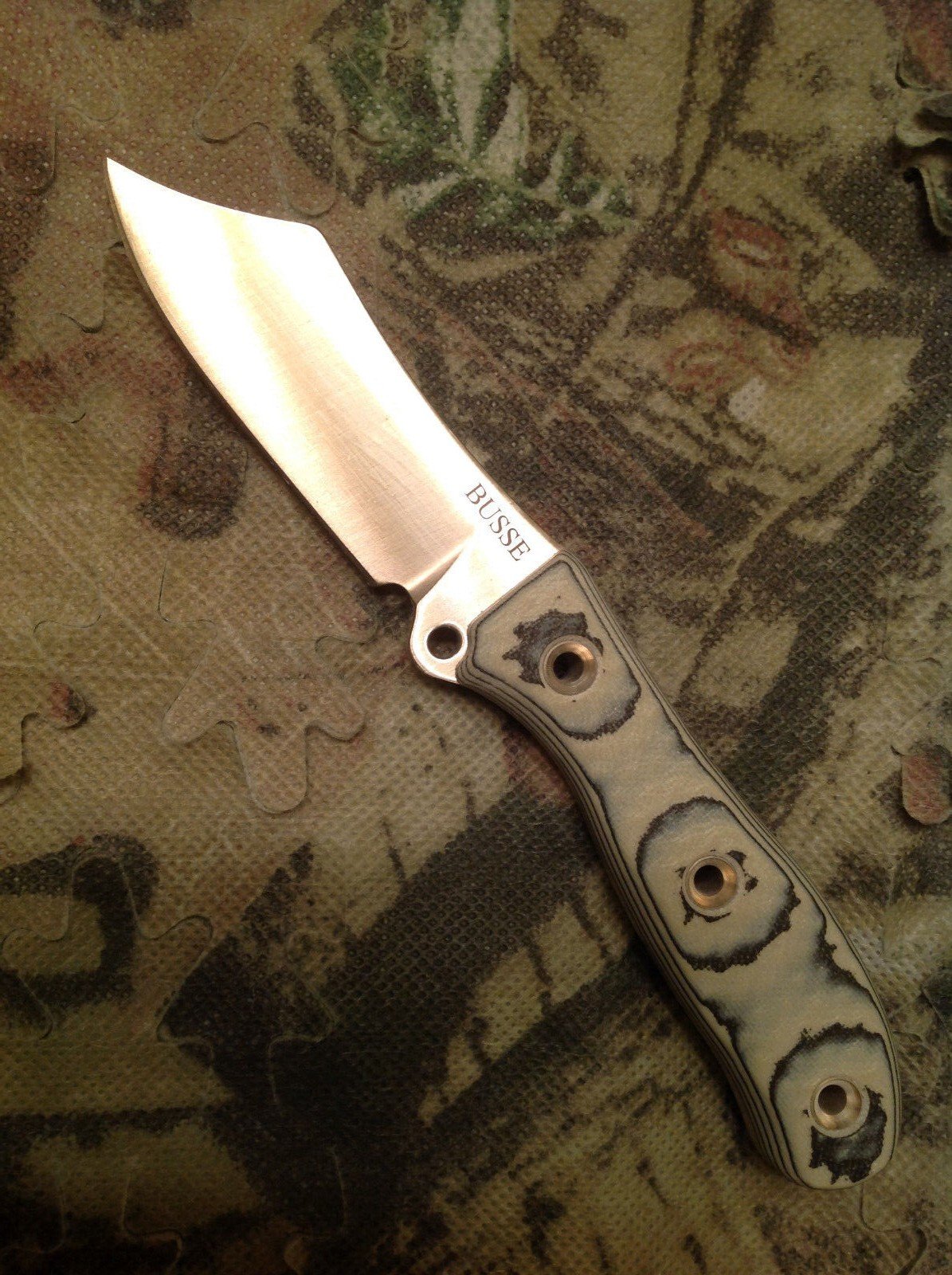 Busse Combat Trustee Warden - Black & Tan Knife