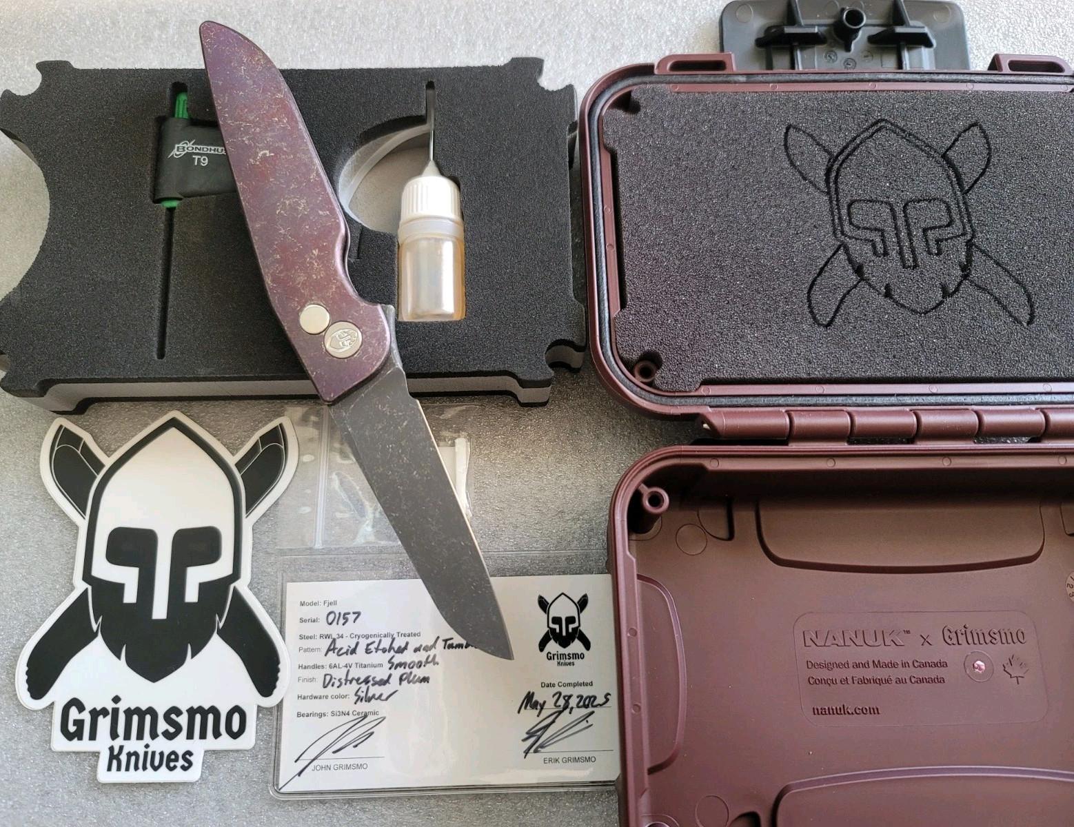 Grimsmo Fjell #0157 Blackwashed RWL-34 Knife