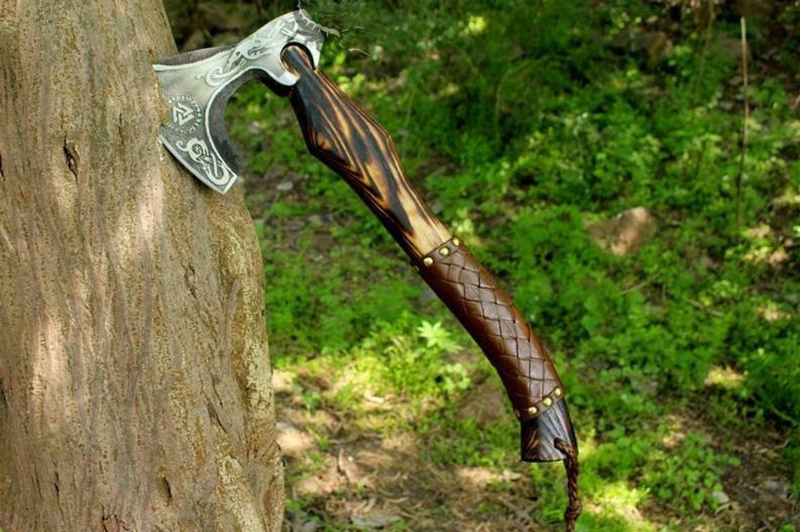 Custom Hand-Forged Viking Axe - Unique & Durable