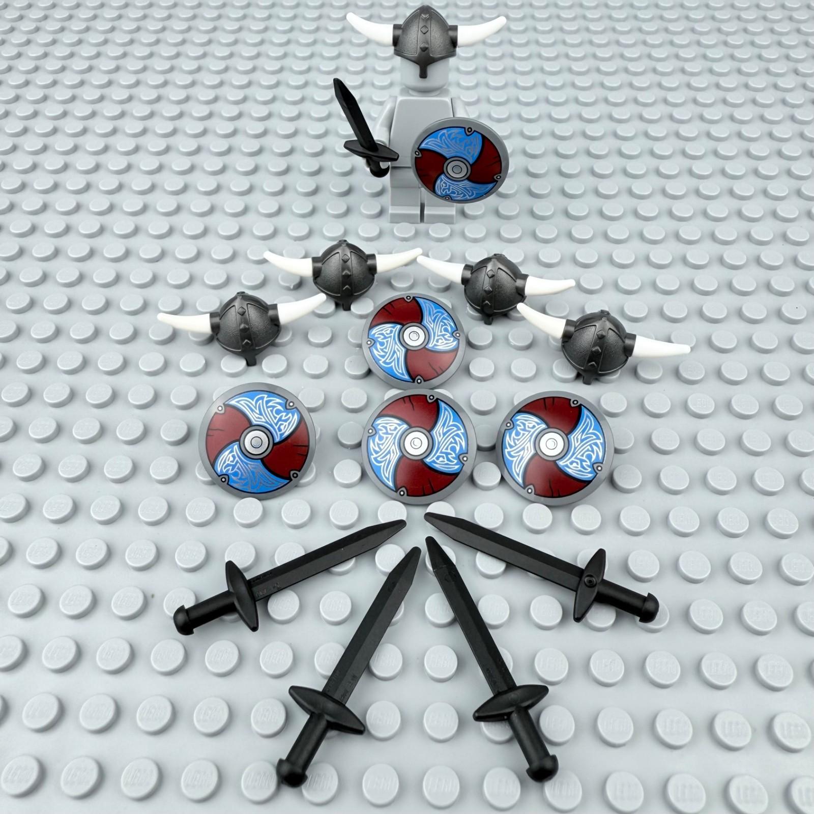 LEGO Viking Armory Set: Helmets, Shields, Swords