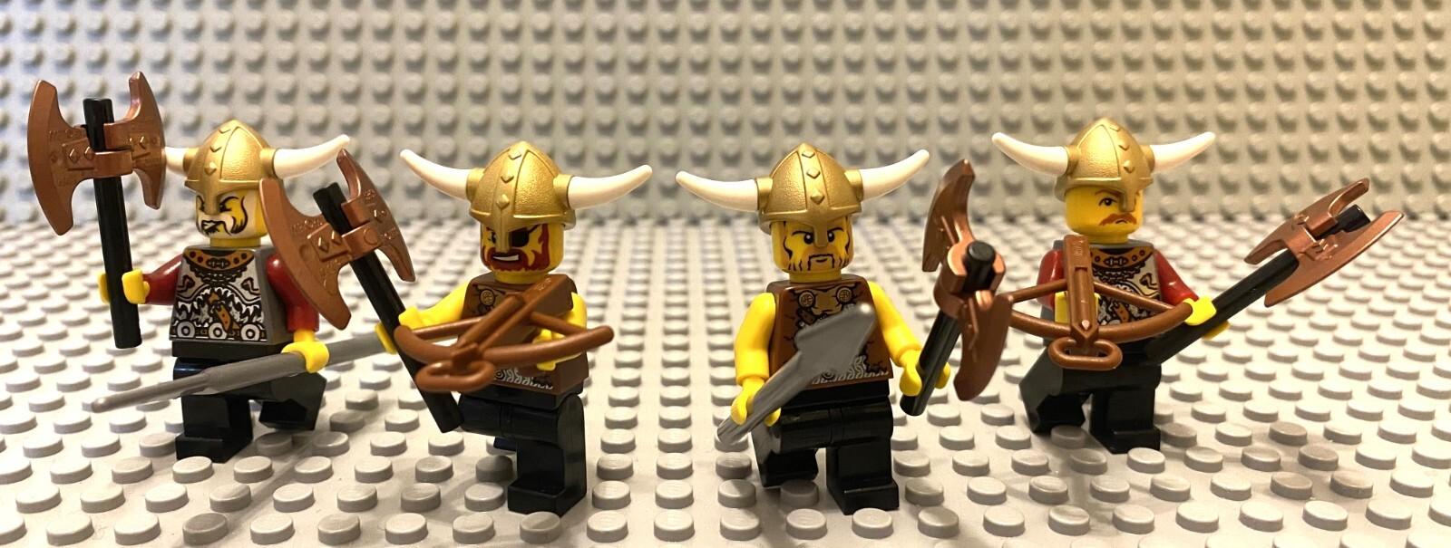 LEGO Viking Warriors Set - 4 Minifigures Included