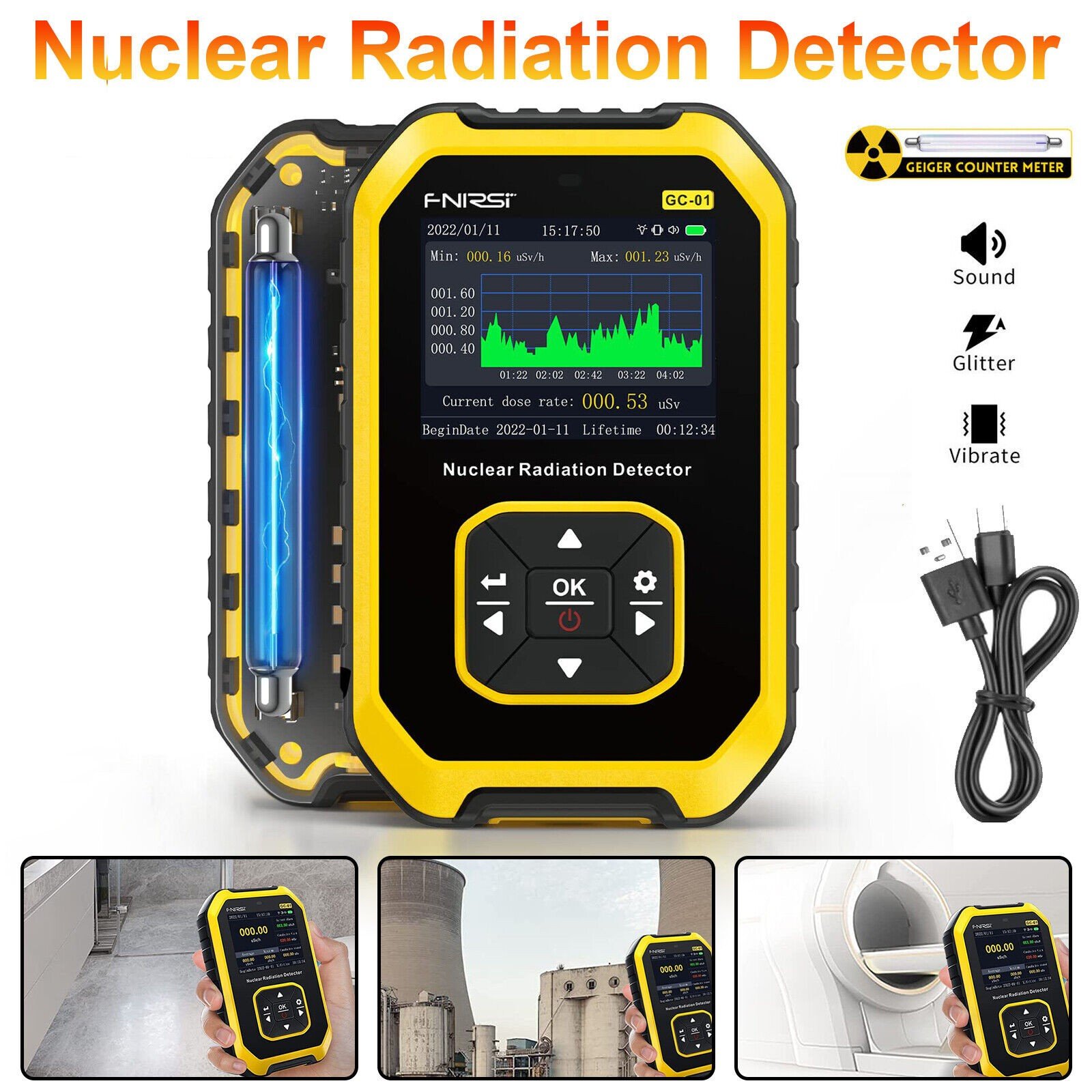 Reliable GM Geiger Counter - Accurate Radiation Detection