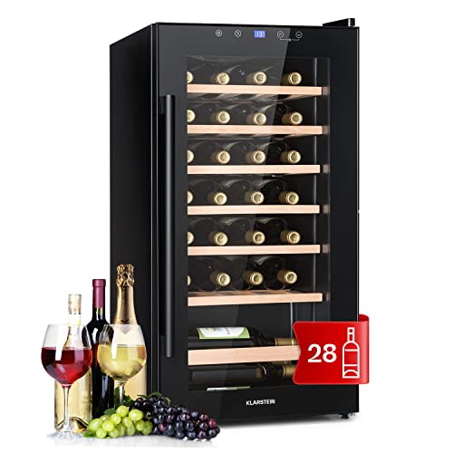Stylish Klarstein Wine Fridge - 28 Bottles Capacity
