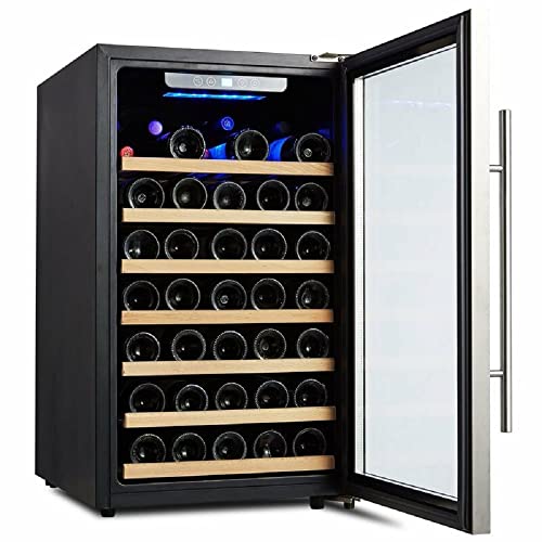 Kalamra 50-Bottle Wine Fridge - Black, Single Zone