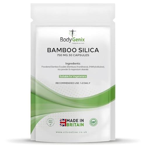 Bamboo Silica Capsules for Healthy Hair, Skin, Nails