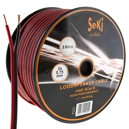 Twin Strand Cable 100m Twin Strand 2x0.75mm² – Red/Black Car Audio ...
