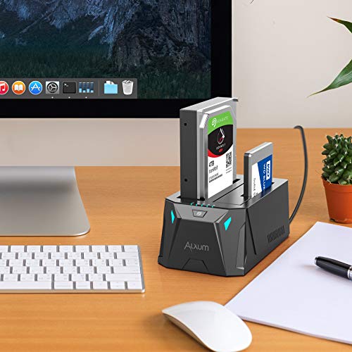 Streamlined USB-C Dual Bay Docking Station - Alxum