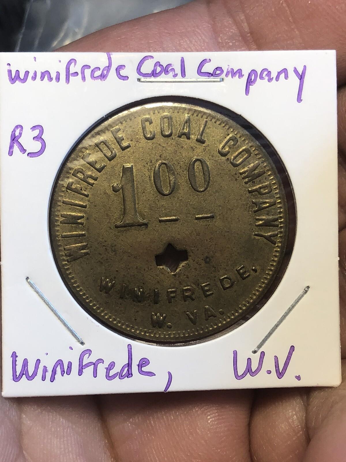Winifrede Coal Co. $1.00 Trade Token for Collectors