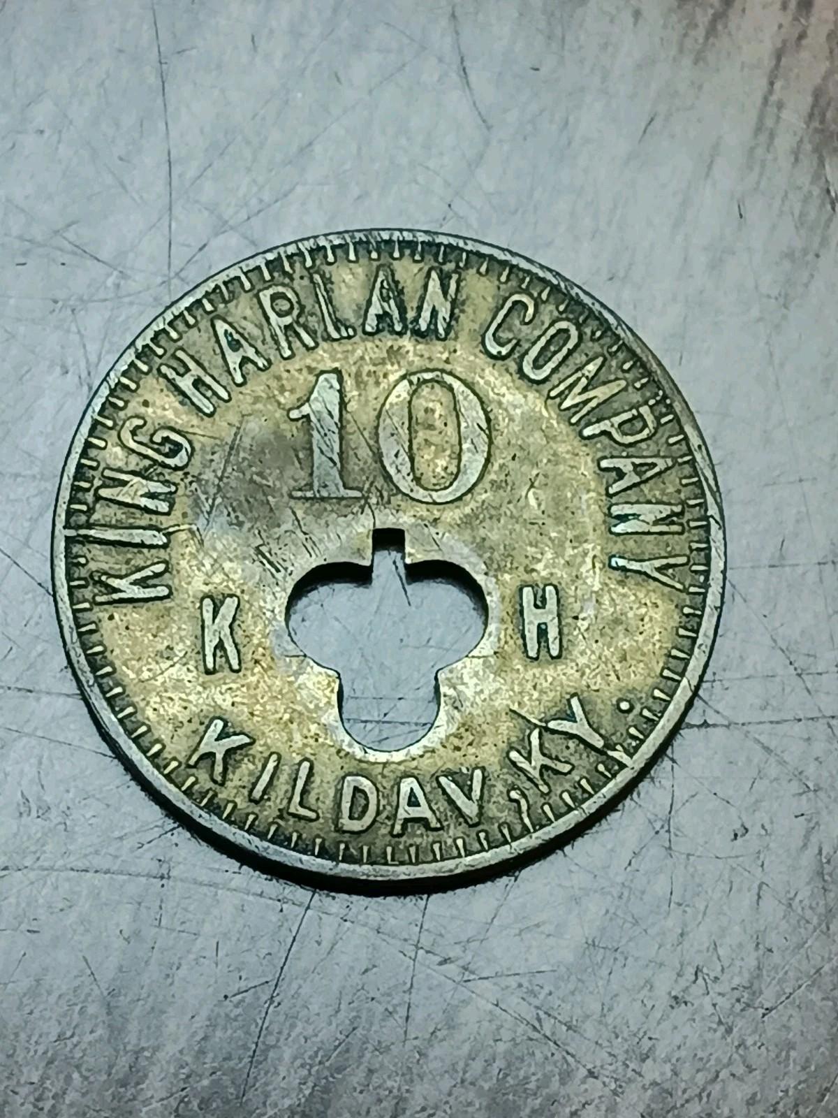 Kildav KY King Harlan 10c Coal Mining Token