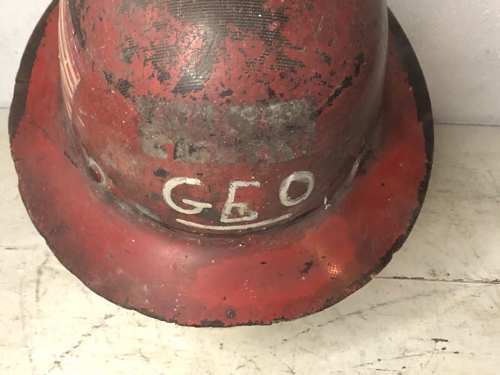 Vintage MSA Coal Miner Helmet & Blue Safety Glasses