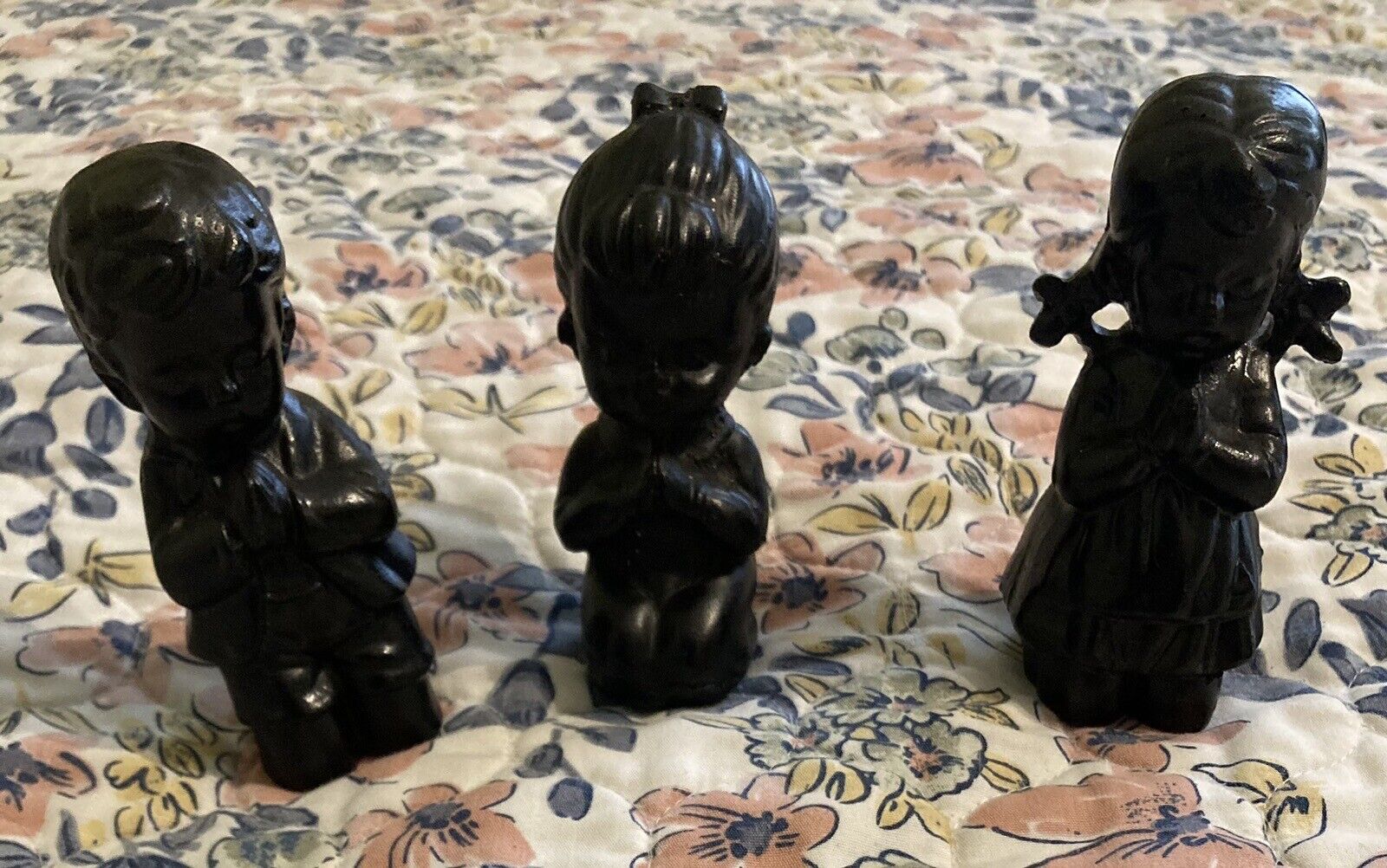 Coal miner children figurines - unique handcrafted collectibles
