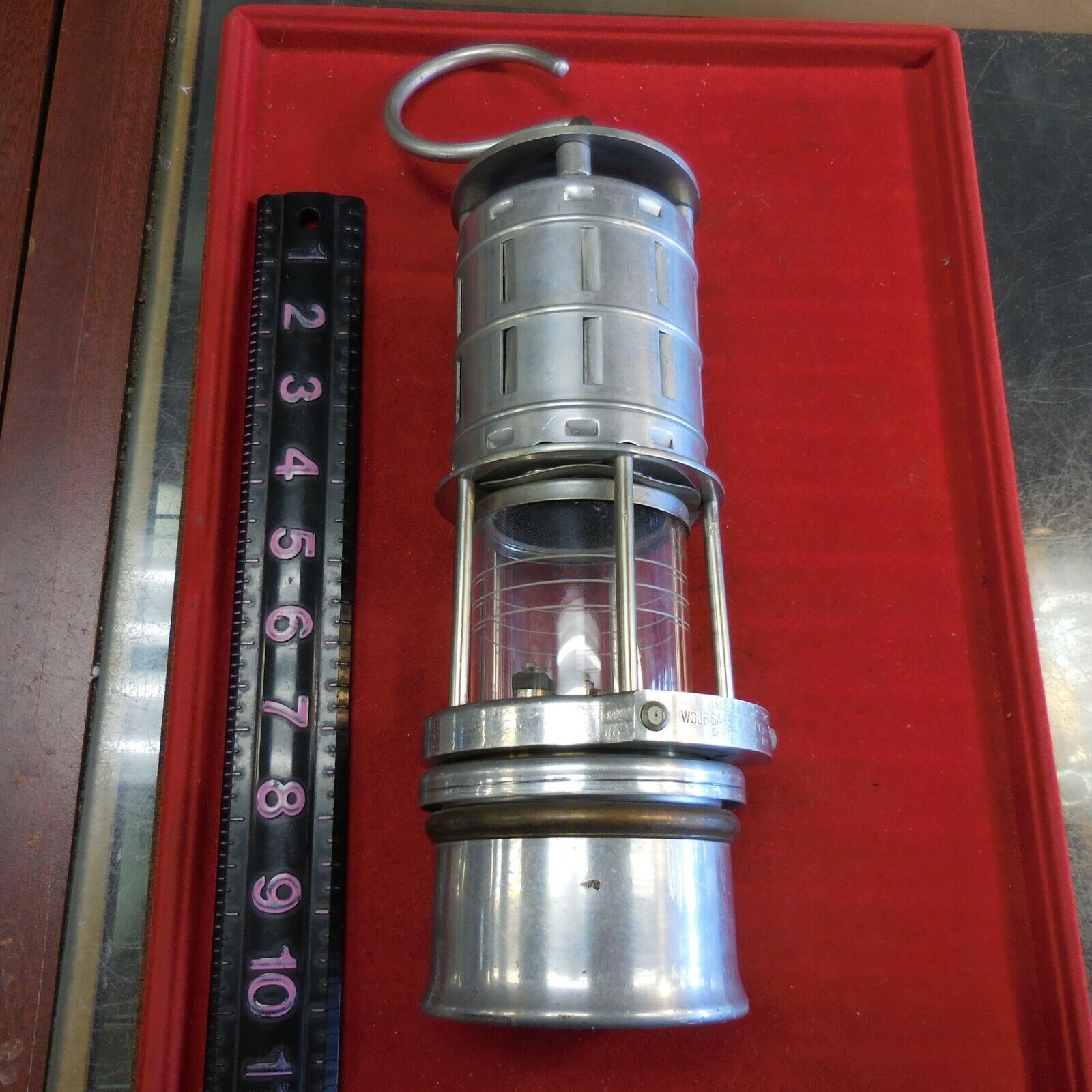 Vintage Wolf Coal Miners Safety Lamp Lantern