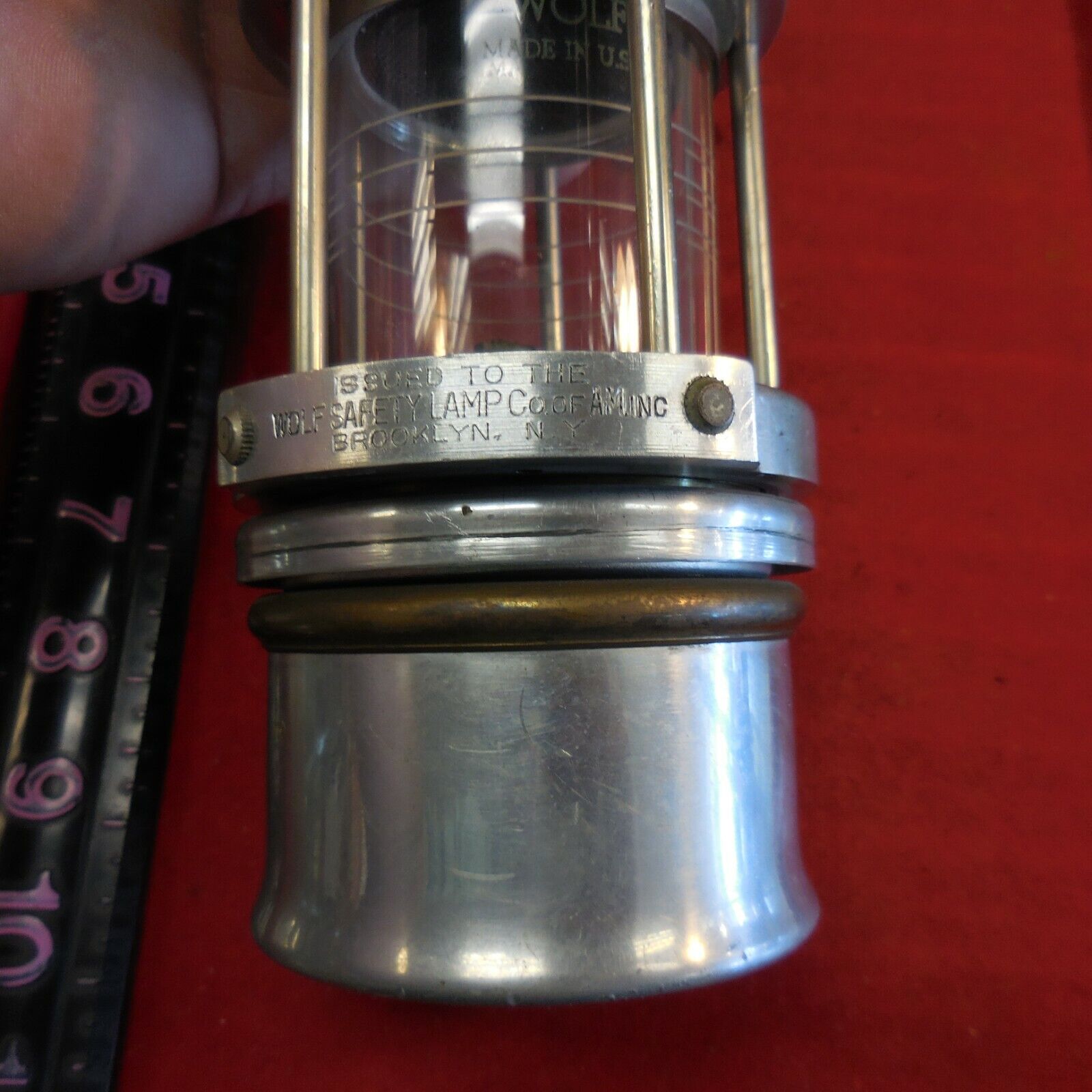 Vintage Wolf Coal Miners Safety Lamp Lantern