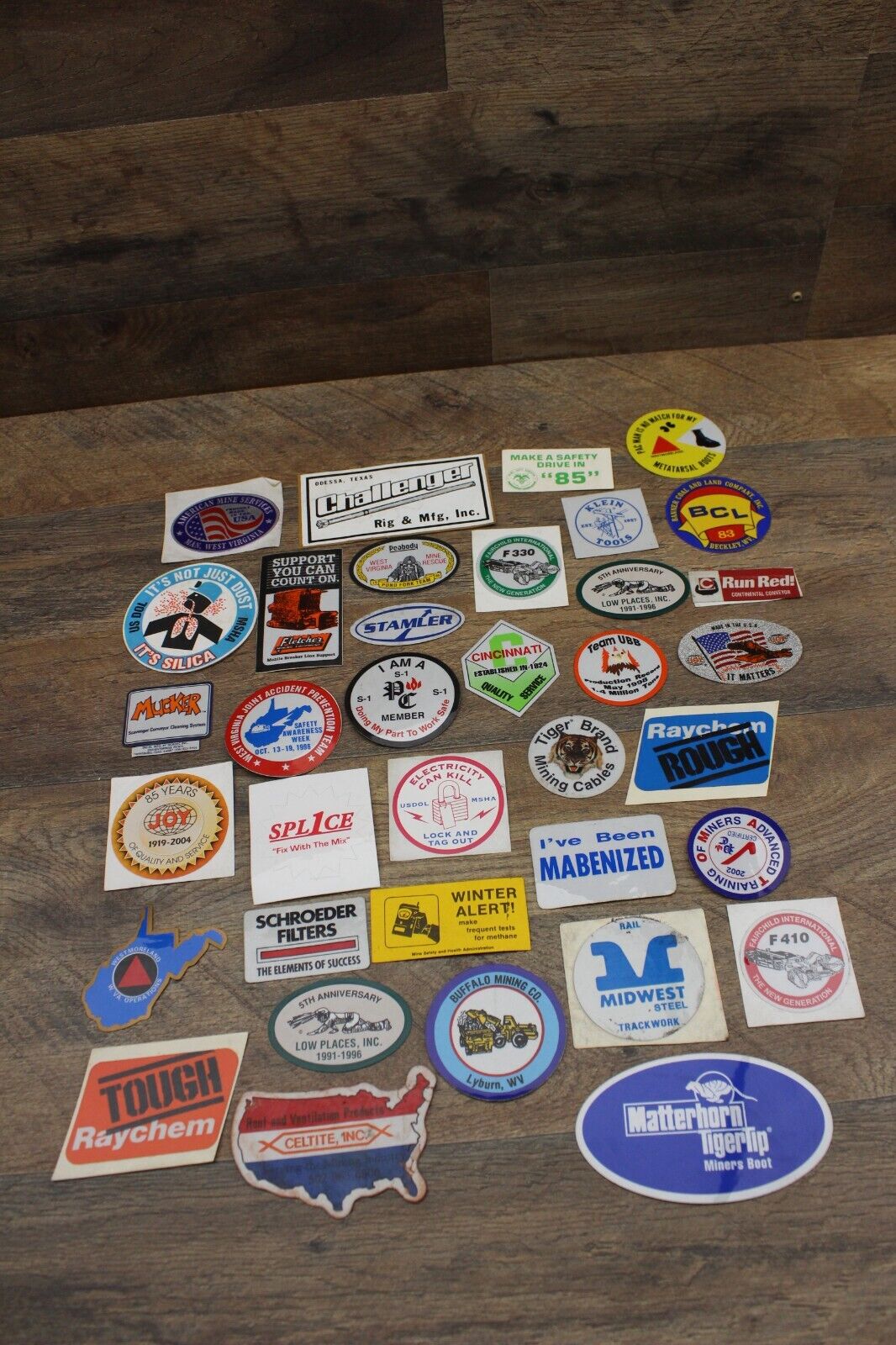 Vintage UMWA Coal Mining Stickers West Virginia