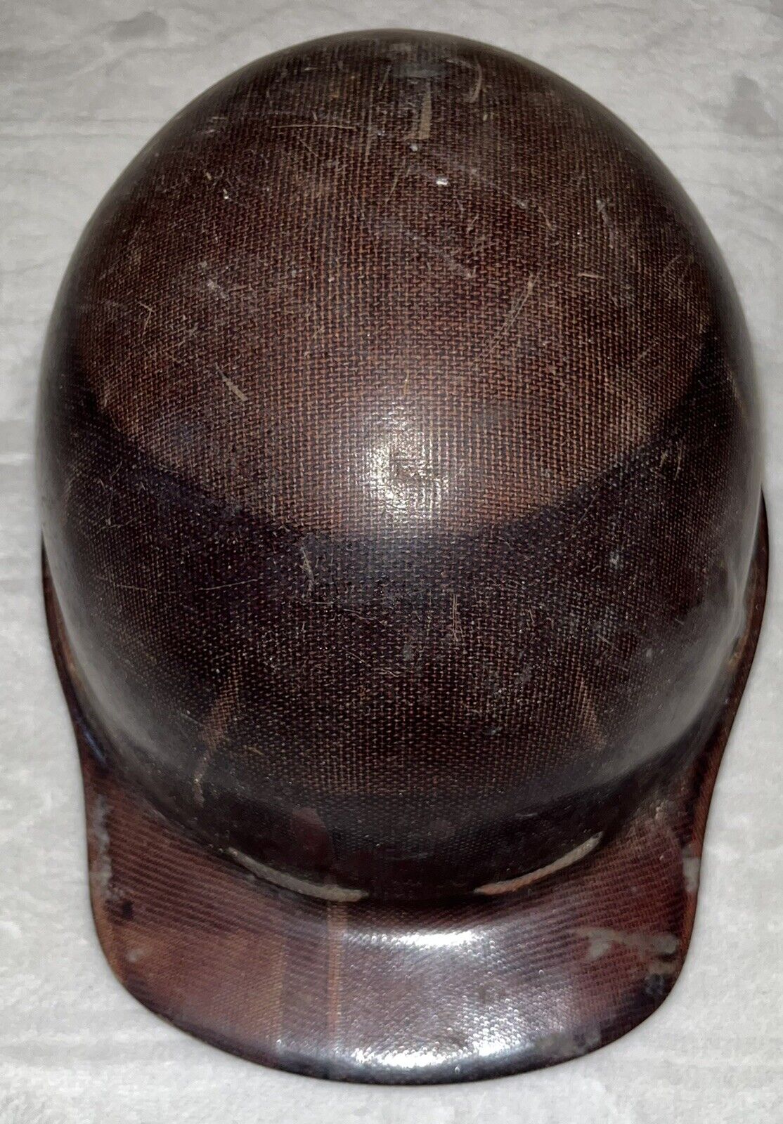 Durable Fiberglass Miner's Hard Hat with Leather Liner