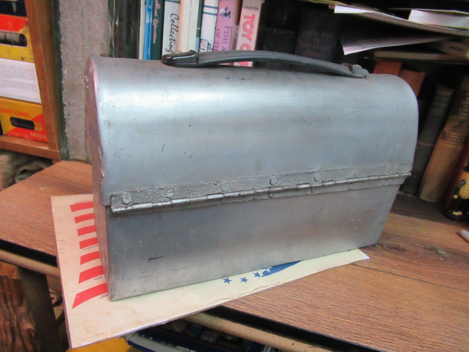 Authentic Vintage Steel Lunch Box for Coal Miners