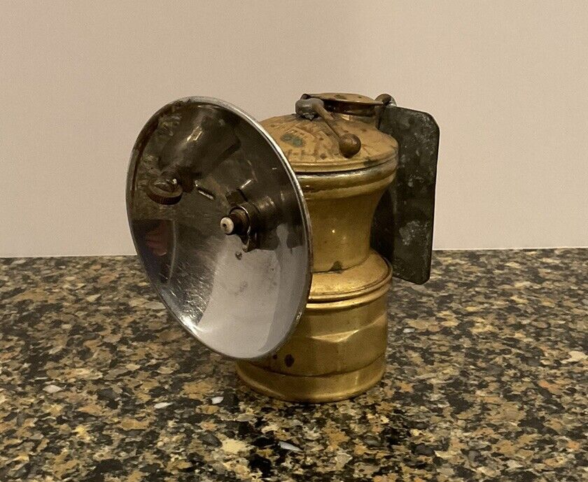 Vintage USA Made Antique Carbide Coal Miners Lamp
