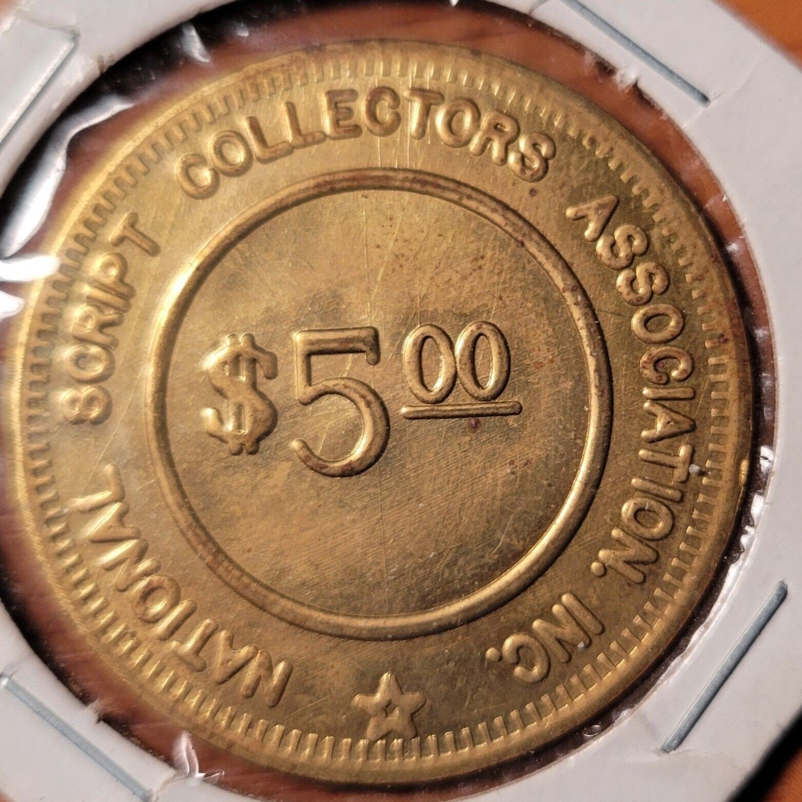 $5 National Coal Scrip Token - Collectible Trade Item