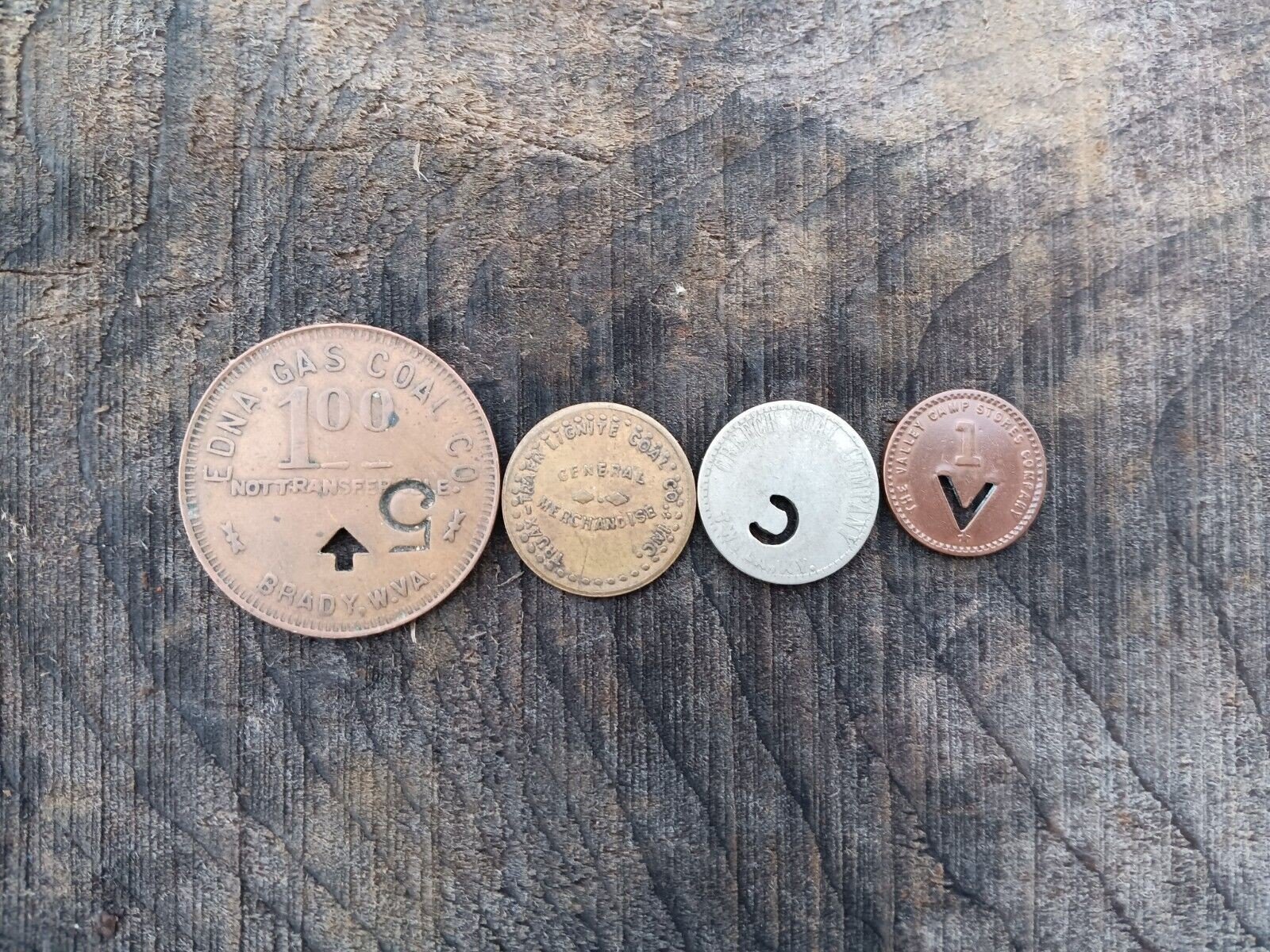 Kentucky & West Virginia Coal Scrip Token Set