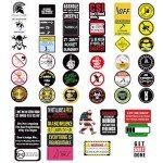 Coal Miner Sticker Set: Hard Hat Waterproof Decals