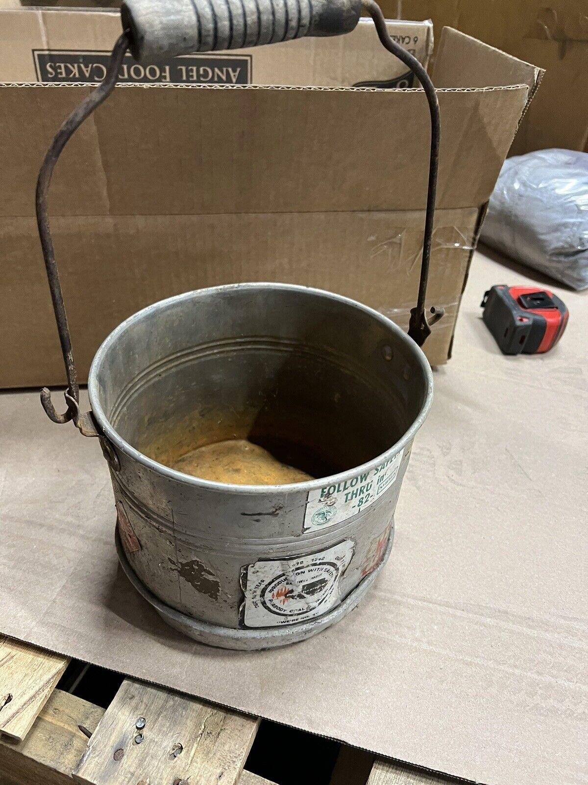 Durable Aluminum Coal Miner Lunch Bucket - 1 PC