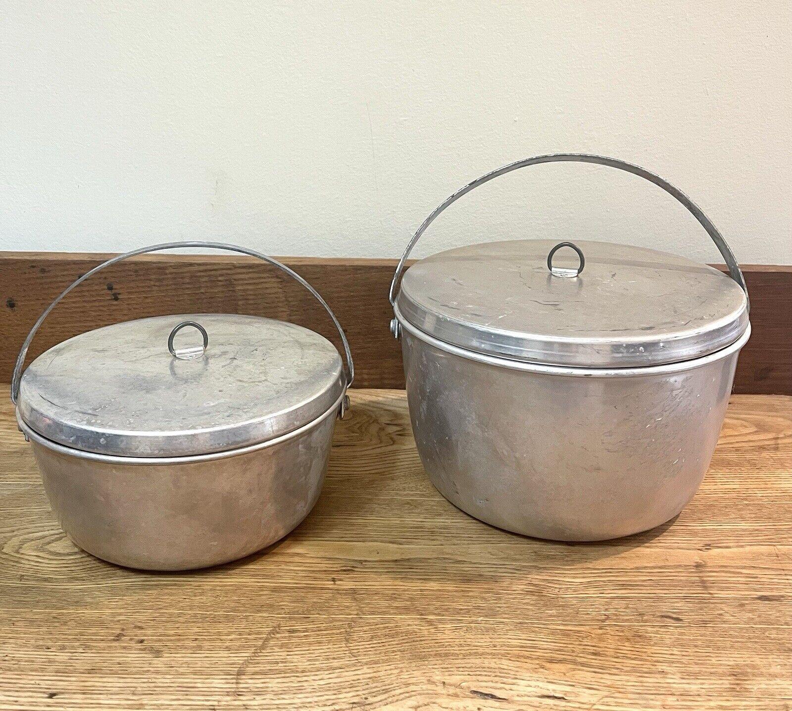 Vintage Coal Miners Lunch Bucket Set - 2 Pack