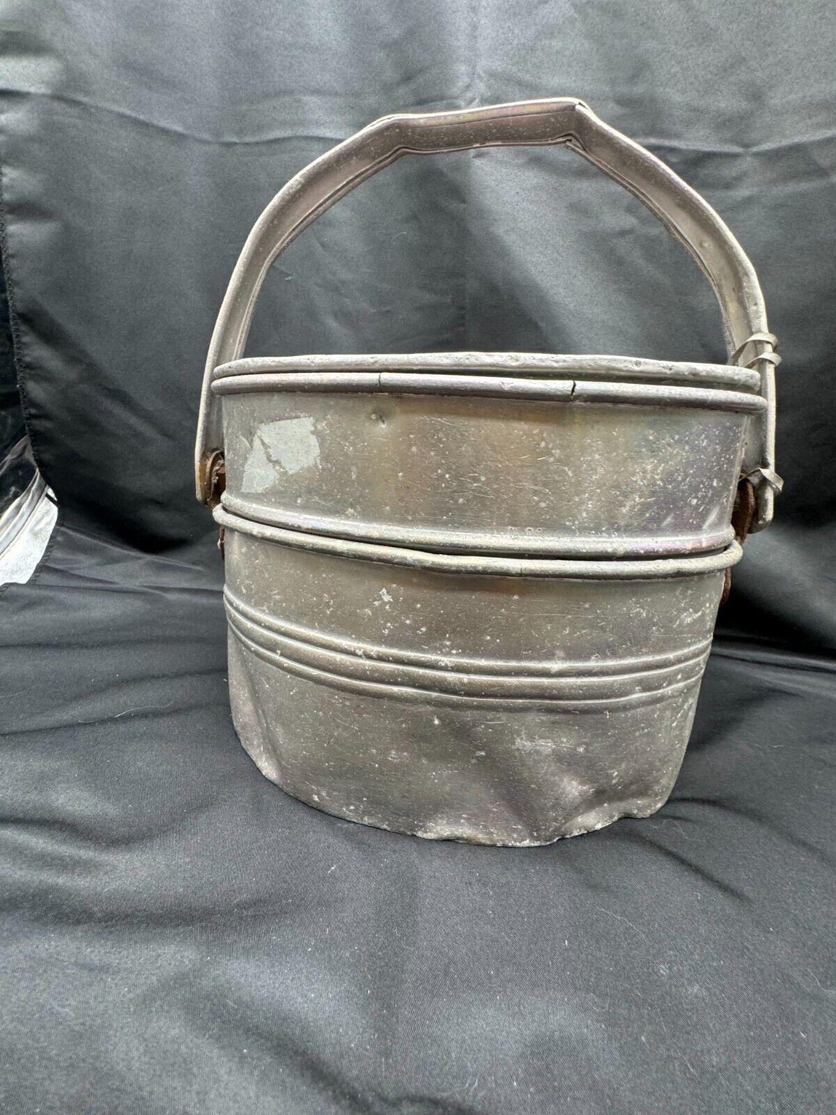 Authentic Buckeye Vintage Tin Coal Miner Bucket