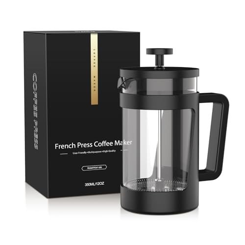 RAINBEAN 12 Oz Mini French Press Coffee Maker