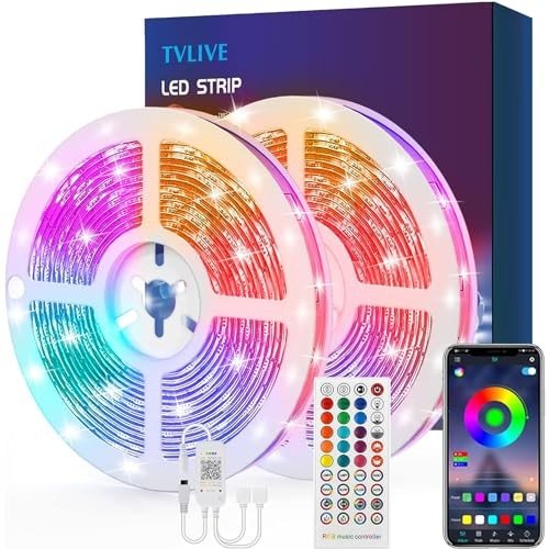 15m RGB LED Strip with Remote & App Control