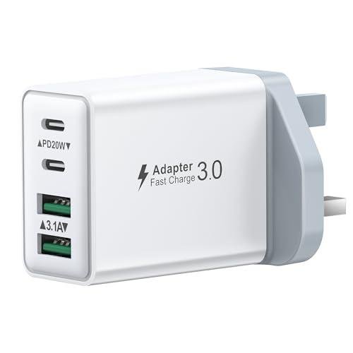 40W USB-C Fast Charger with 4 Ports